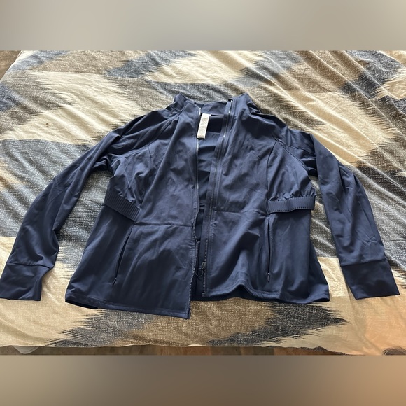 Fabletics | Jackets & Coats | Fabletics Navy Trinity Performance Jacket ...